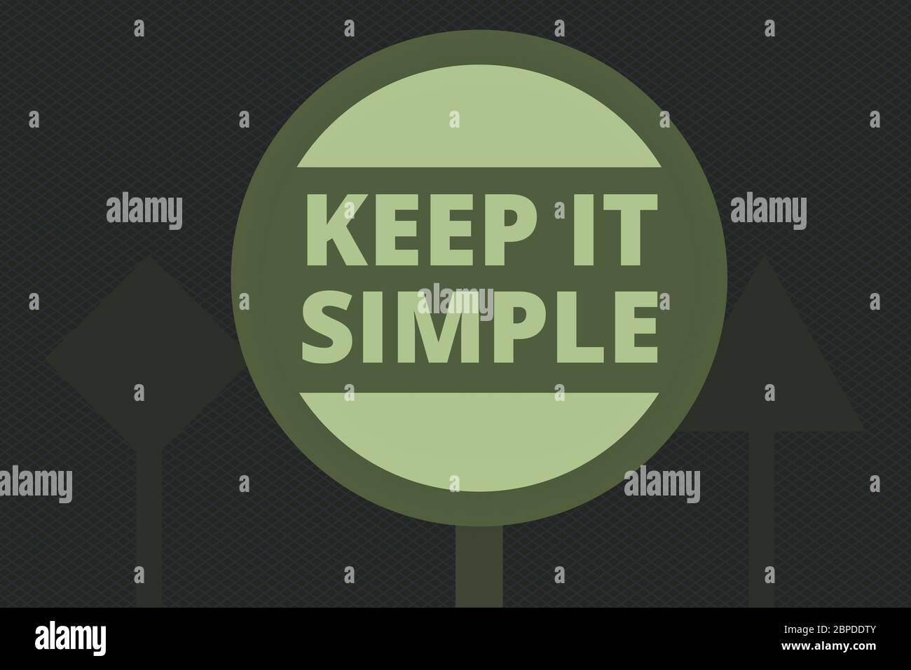 Writing note showing Keep It Simple. Business concept for ask something ...