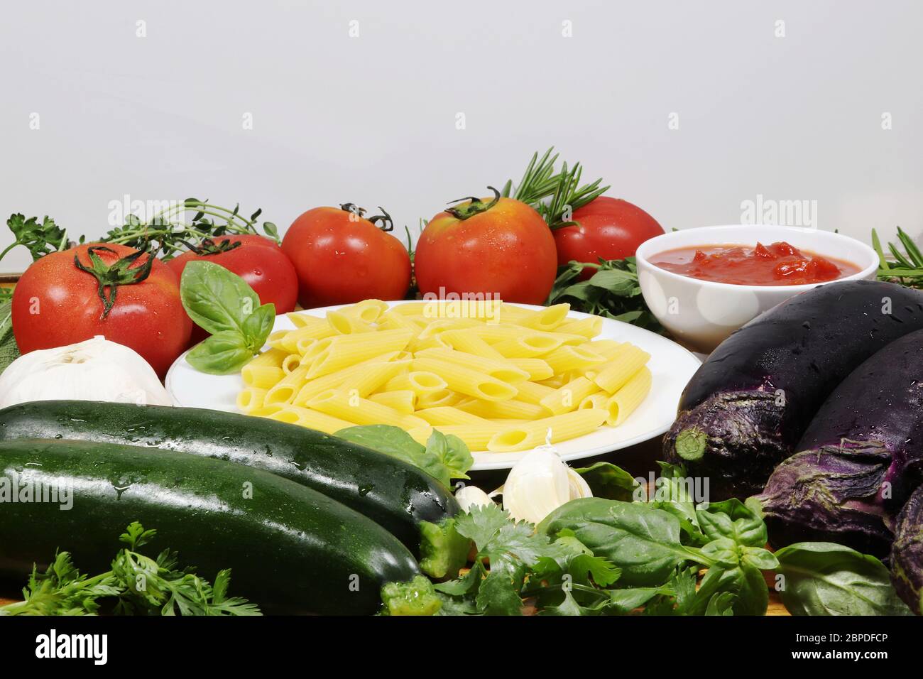 Authentic Italian pasta fresh ingredients Stock Photo - Alamy
