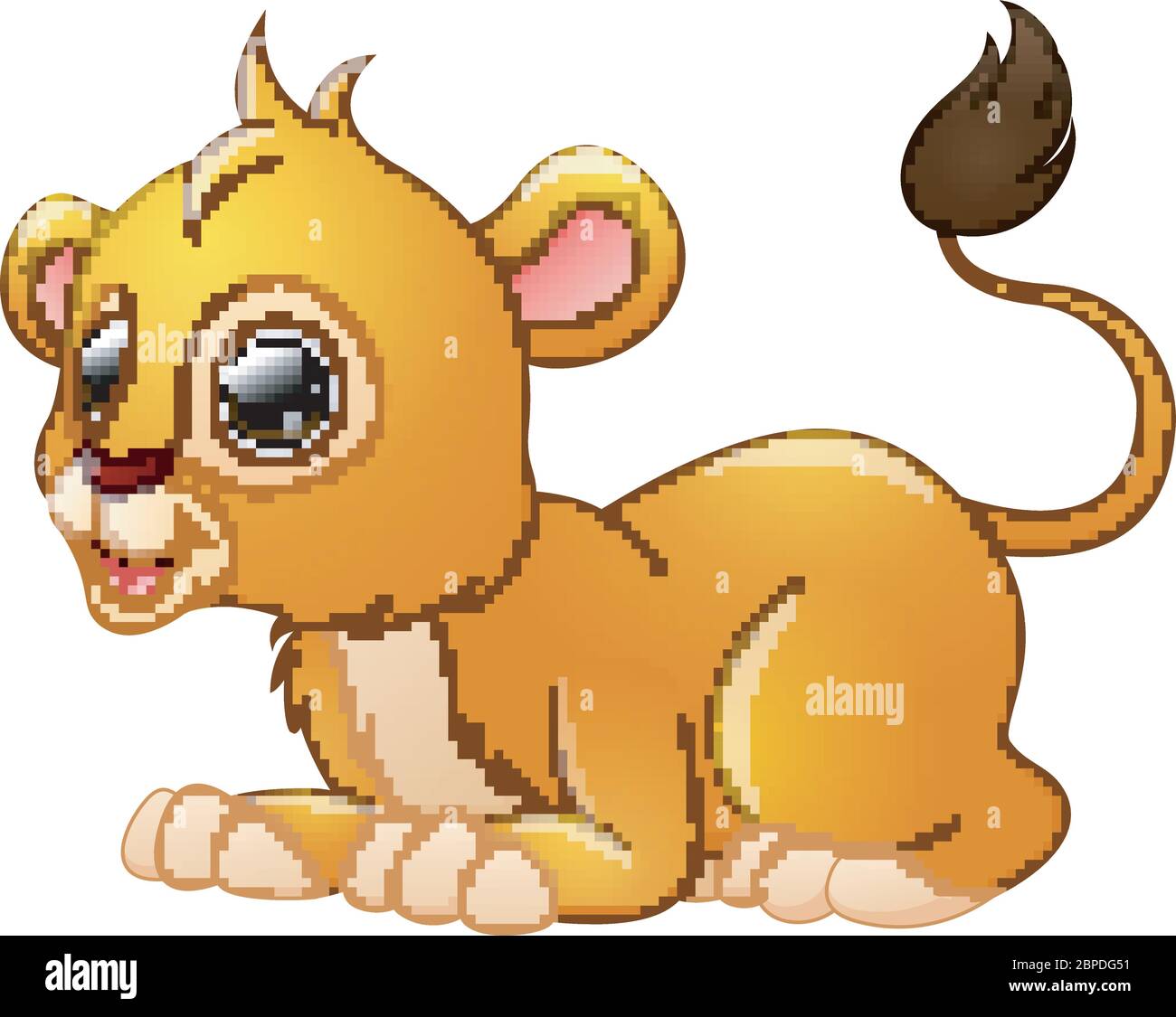 Lion down Stock Vector Images - Alamy