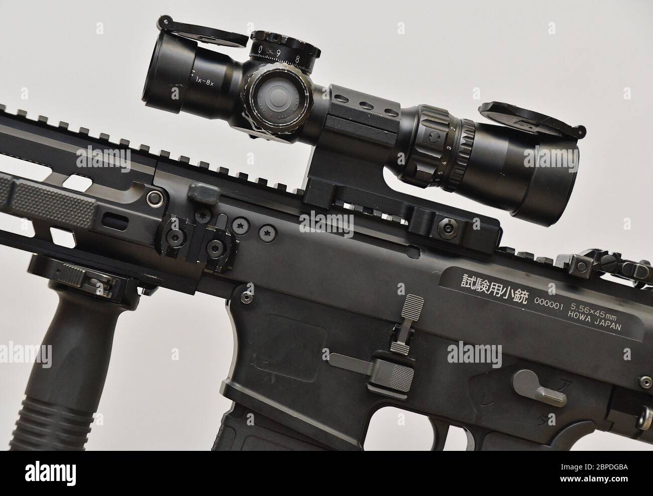 Japan Ground Self-Defense Force's HOWA Type 20 assault rifle displayed ...