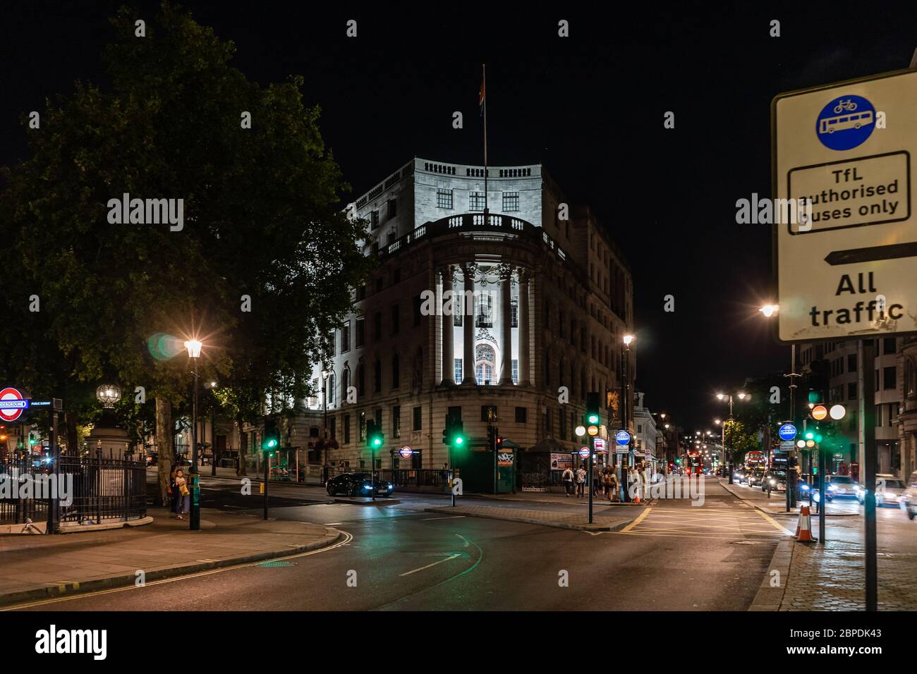 London street at night, England, UK Stock Photo - Alamy