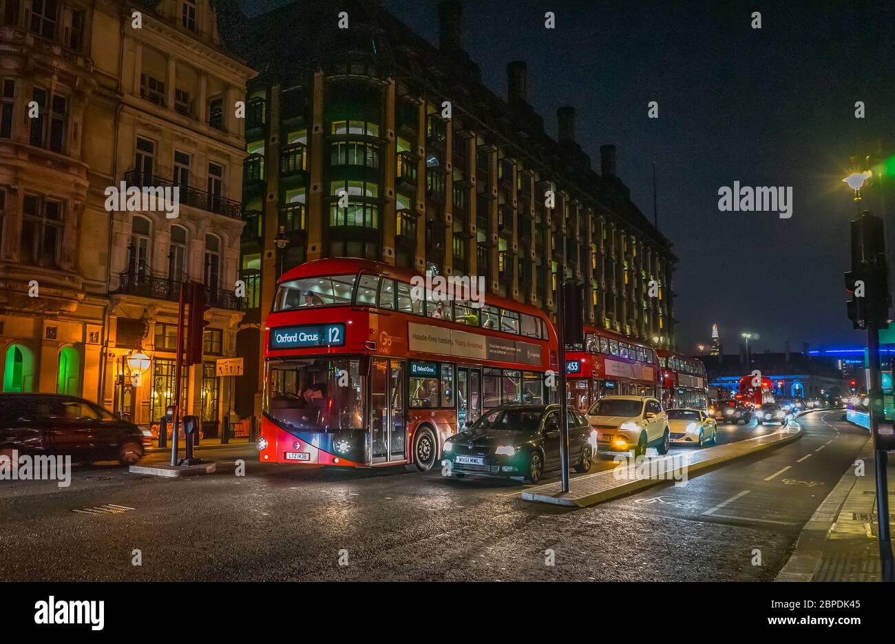 London street at night, England, UK Stock Photo - Alamy