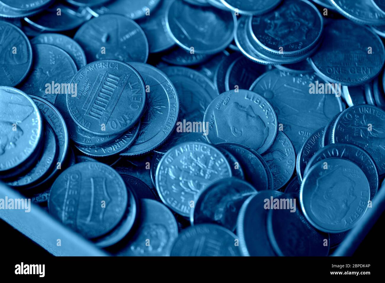 Penny american money currency close hi-res stock photography and images ...