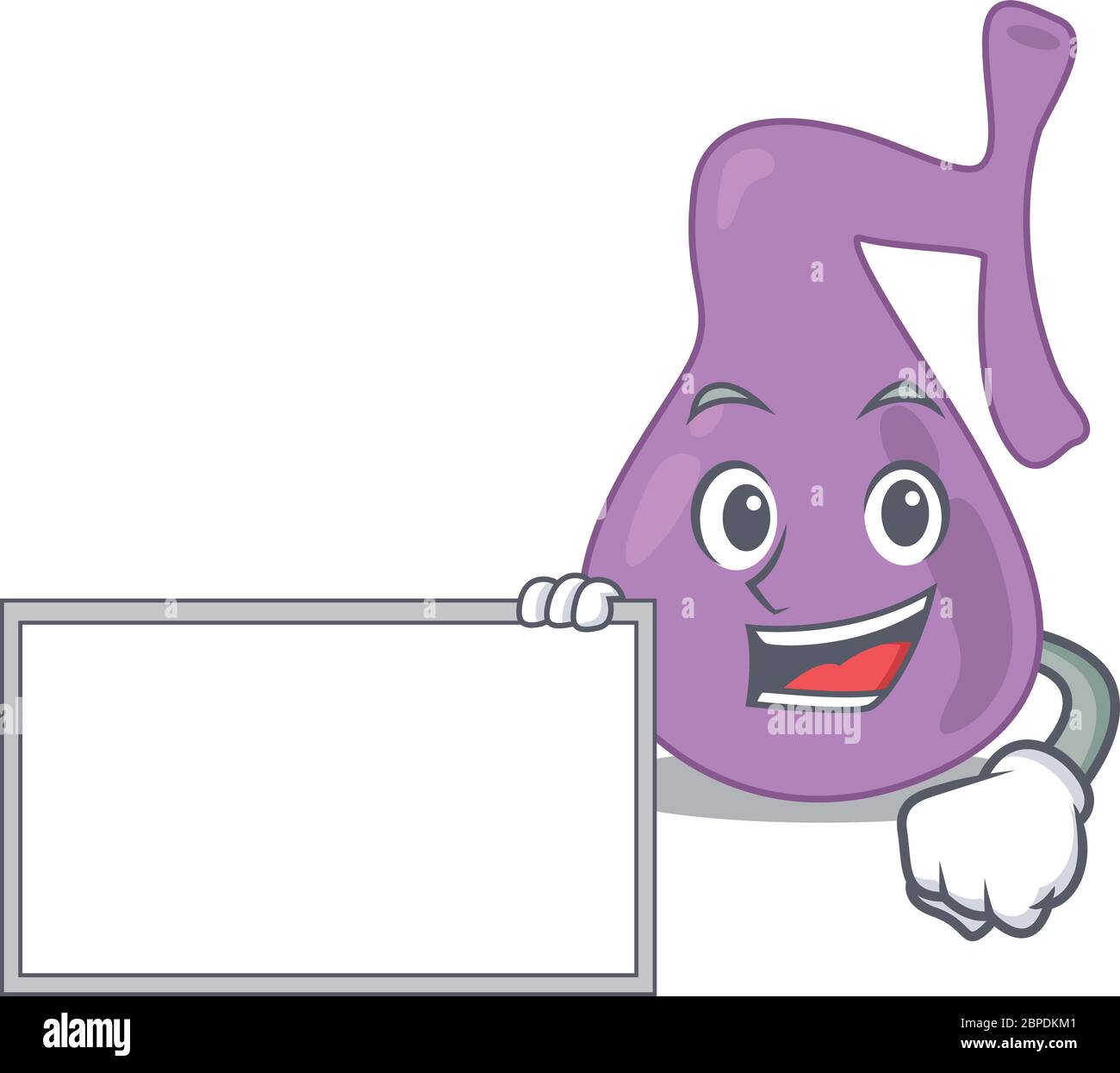 Cartoon character design of gall bladder holding a board Stock Vector ...