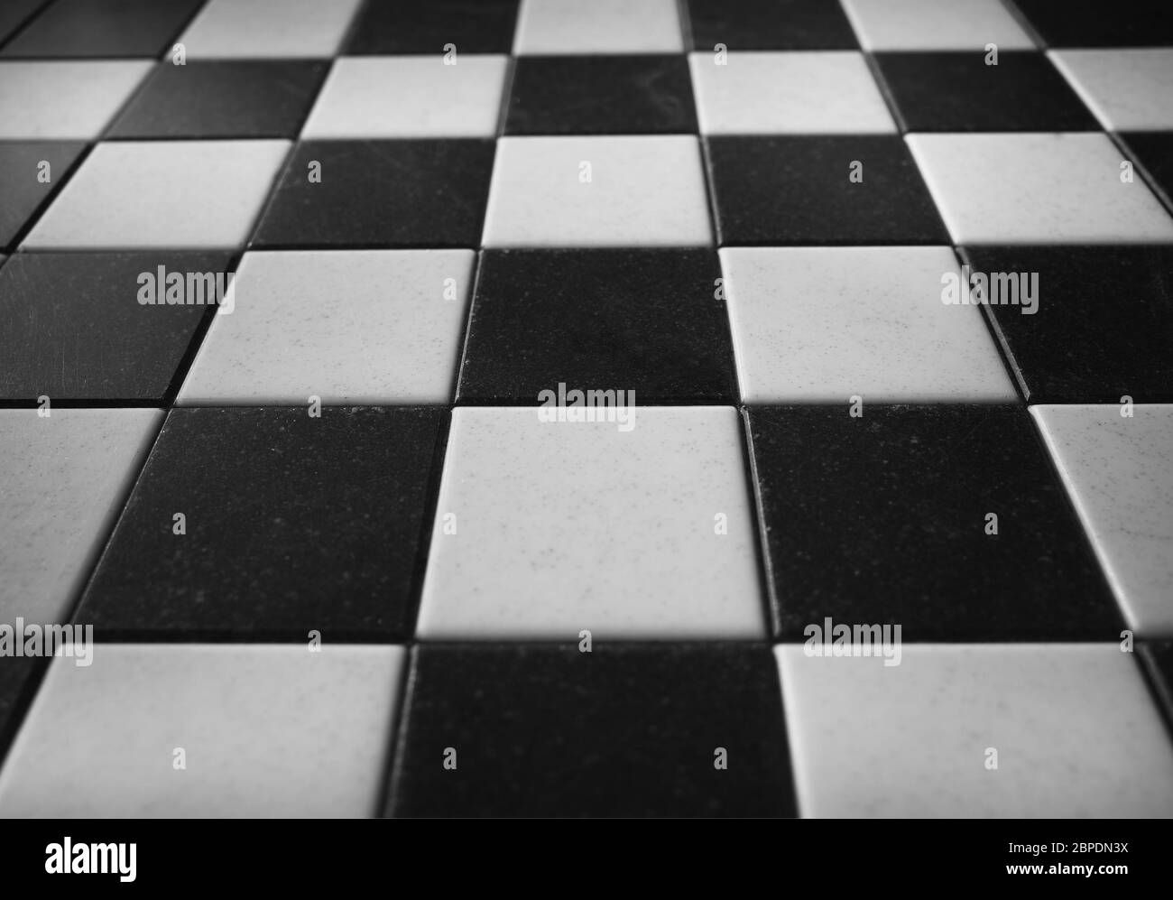 Empty black and white chess-board texture background Stock Photo - Alamy