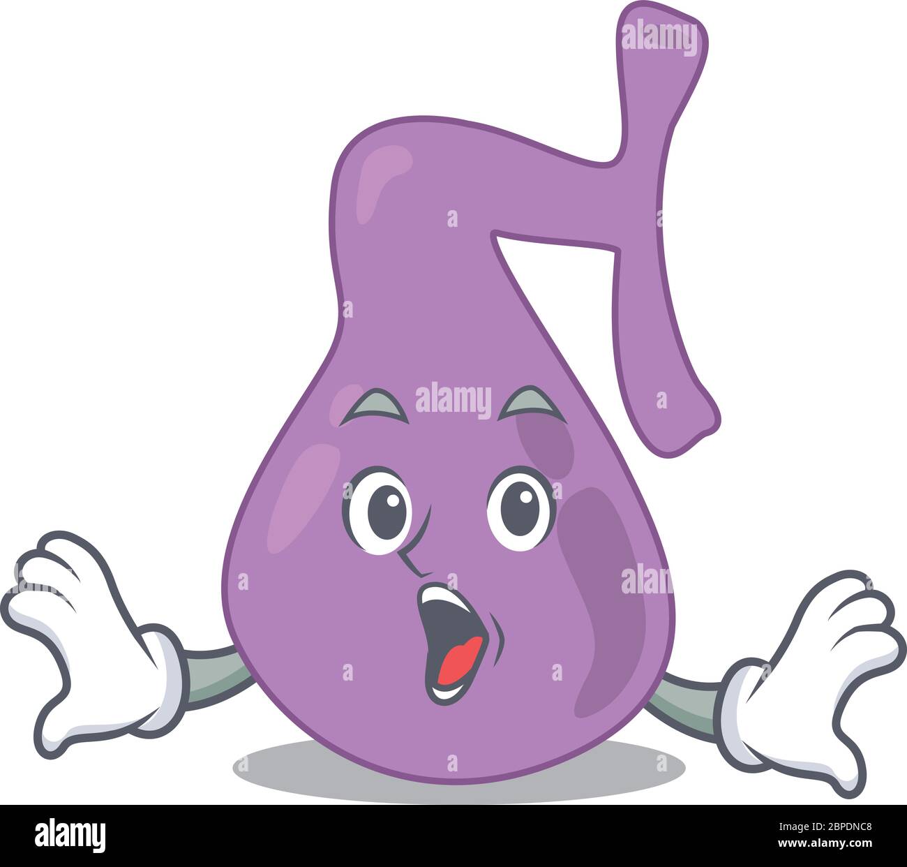 Gall bladder mascot design concept having a surprised gesture Stock ...