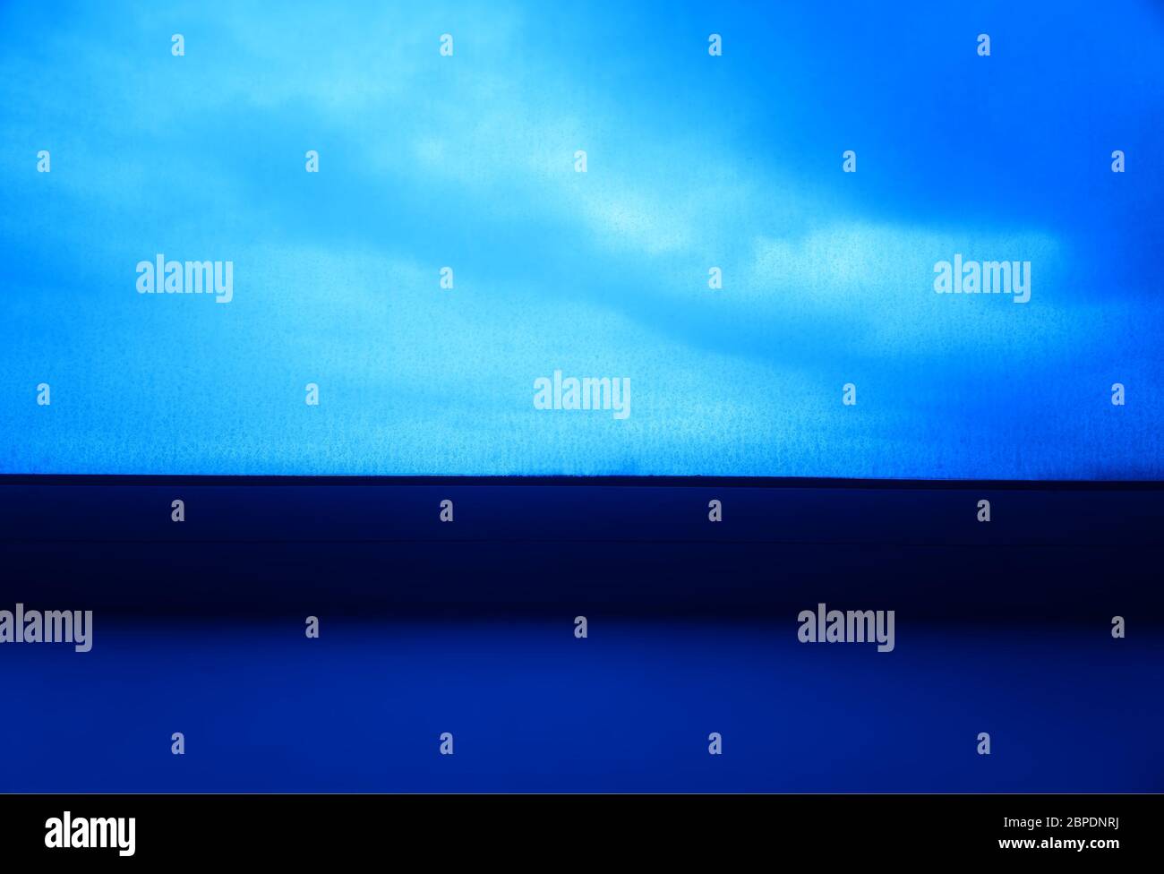 Dramatic overcast weather through the dirty window background Stock ...