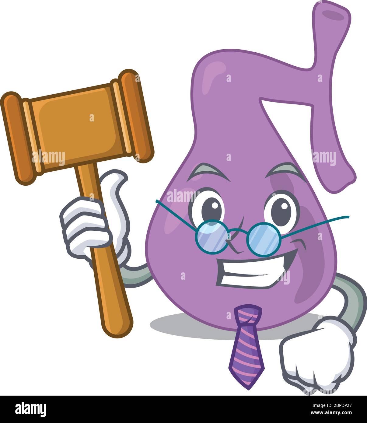 A wise judge of gall bladder mascot design wearing glasses Stock Vector ...