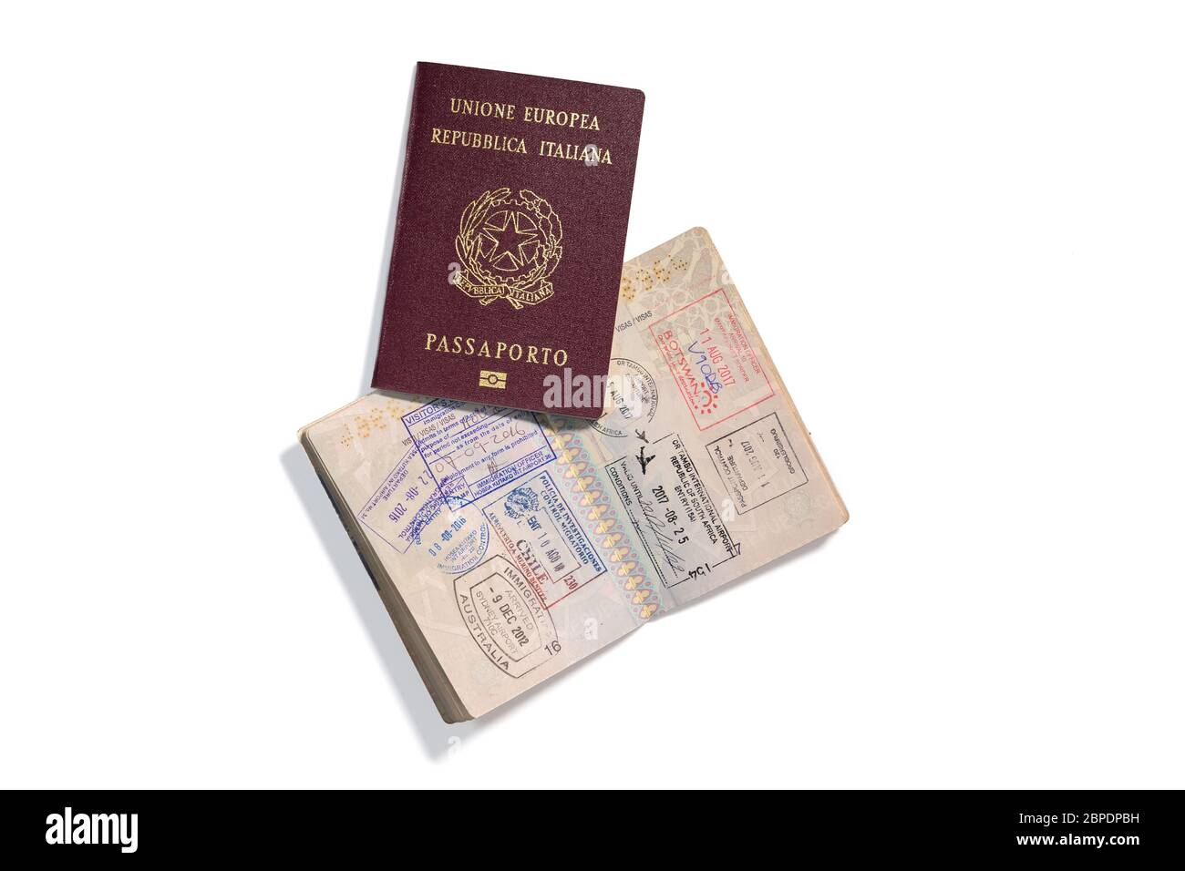 Us visa stamp passport Cut Out Stock Images & Pictures - Alamy