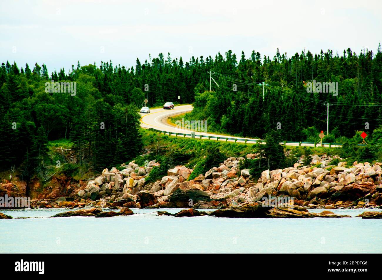Canada cape breton highlands national park coastal highway hi-res stock ...
