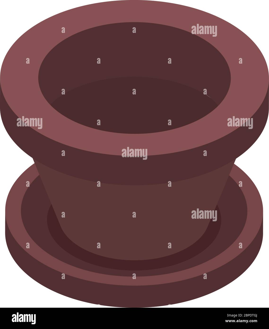 Empty plant pot icon. Isometric of empty plant pot vector icon for web ...