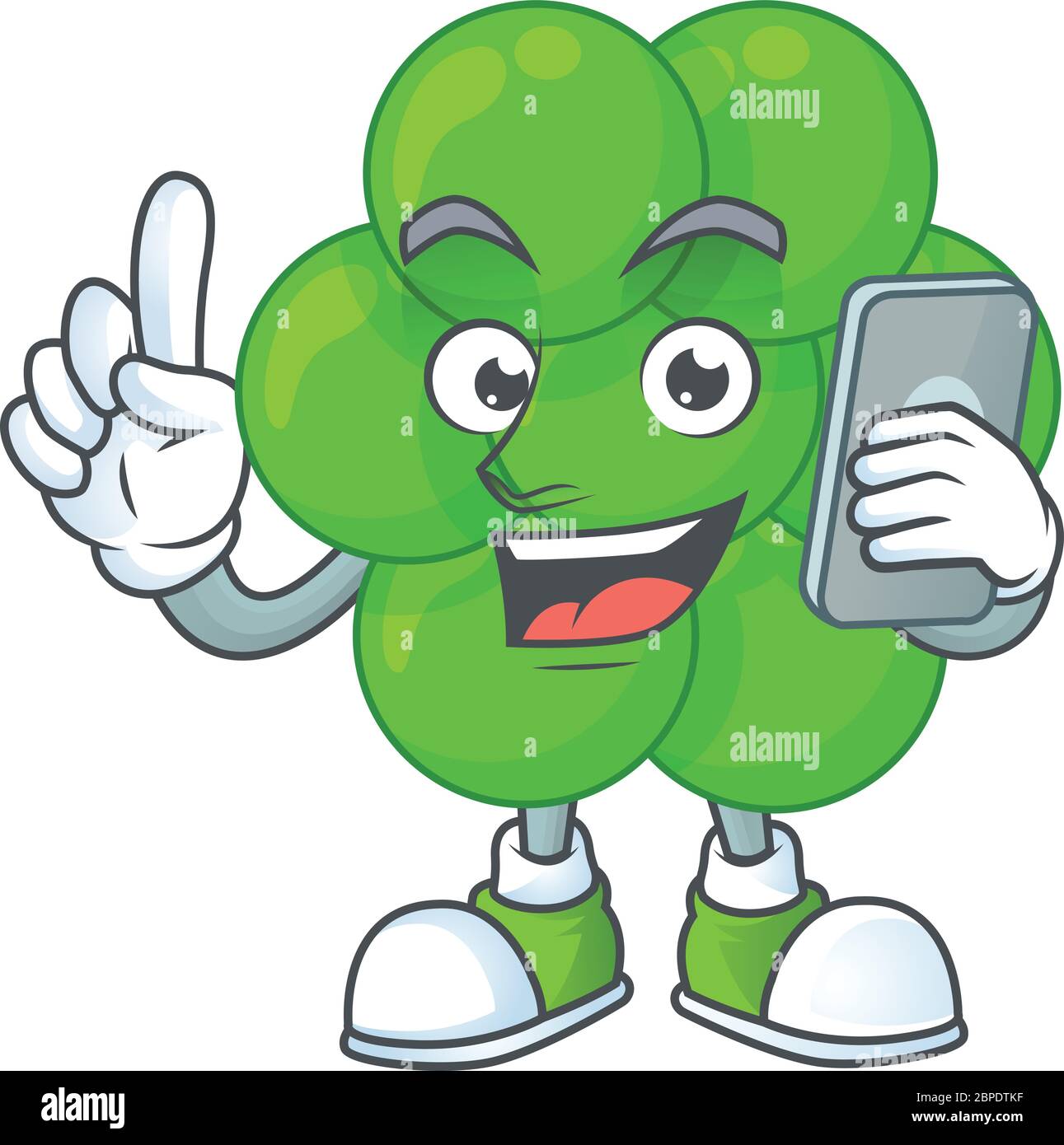 cartoon drawing concept of staphylococcus aureus speaking with friends ...