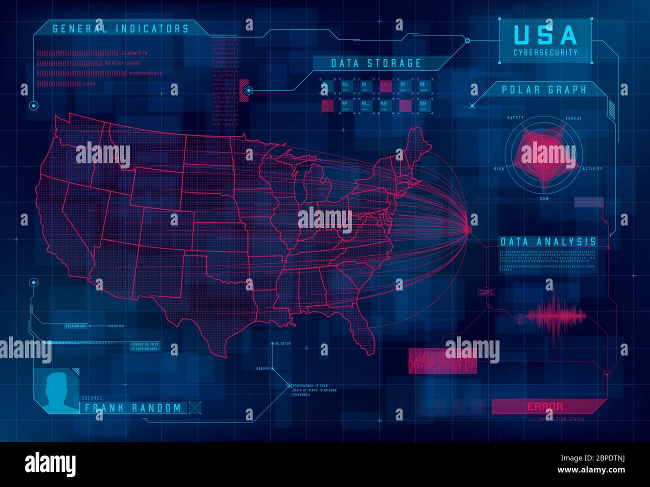 Cyberattack screen Stock Vector Images - Alamy