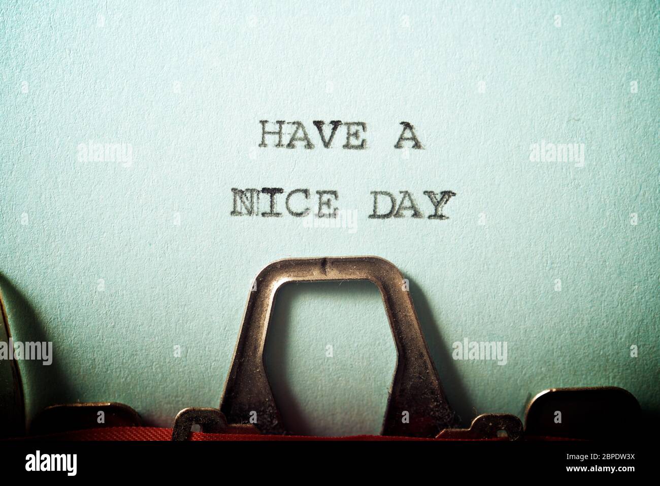 Have a nice day text written on a paper Stock Photo - Alamy