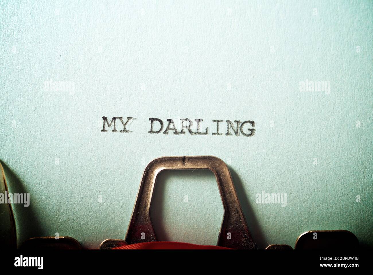 My darling text written on a paper Stock Photo - Alamy