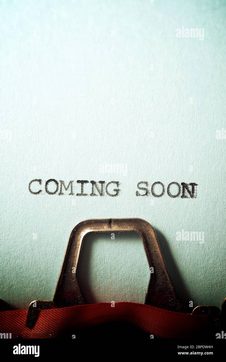 Coming soon page hi-res stock photography and images - Alamy