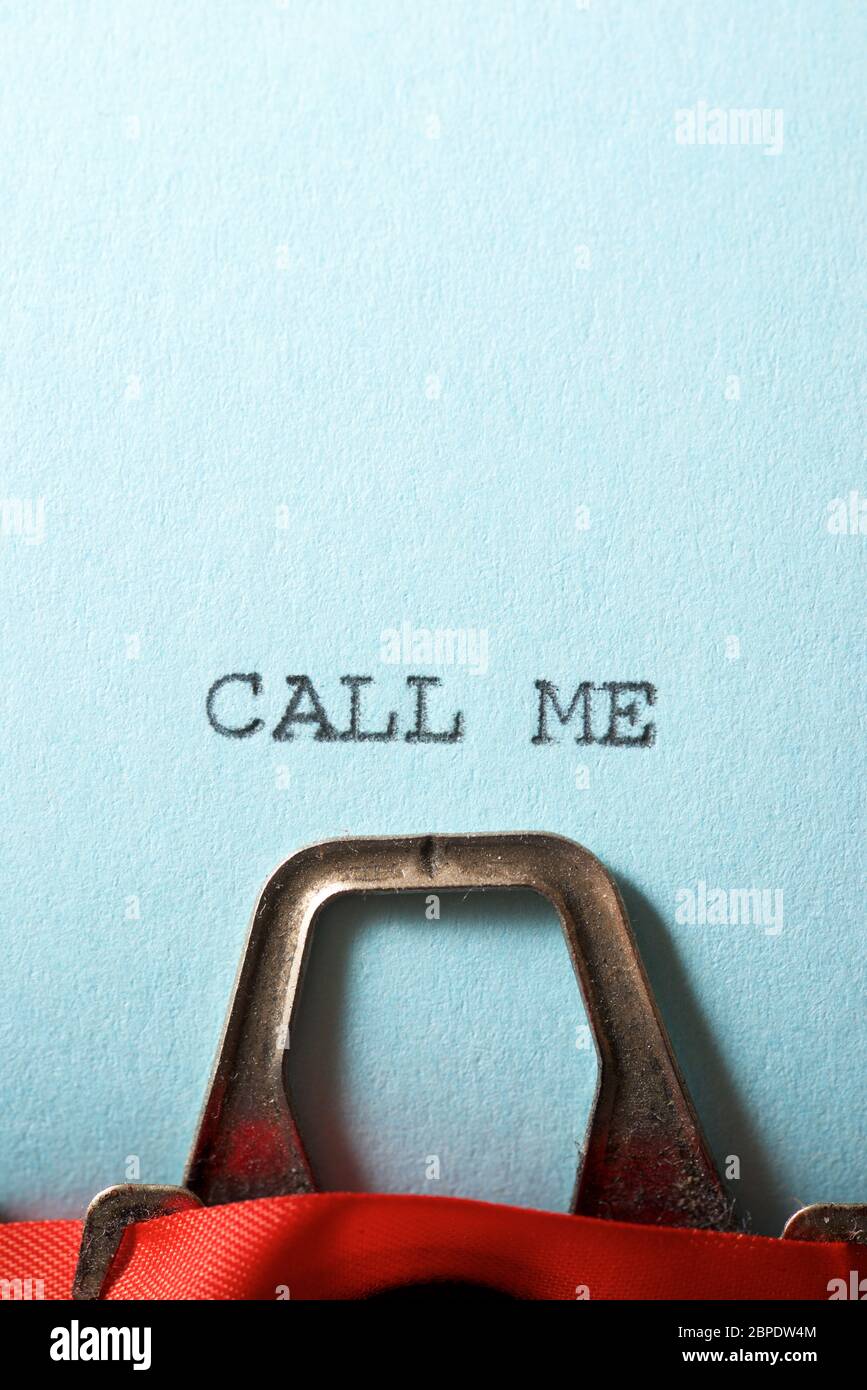 Call letters hi-res stock photography and images - Alamy