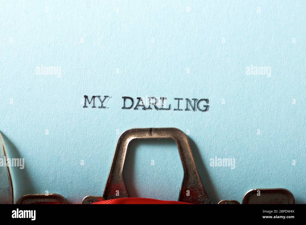 My darling text written on a paper Stock Photo - Alamy