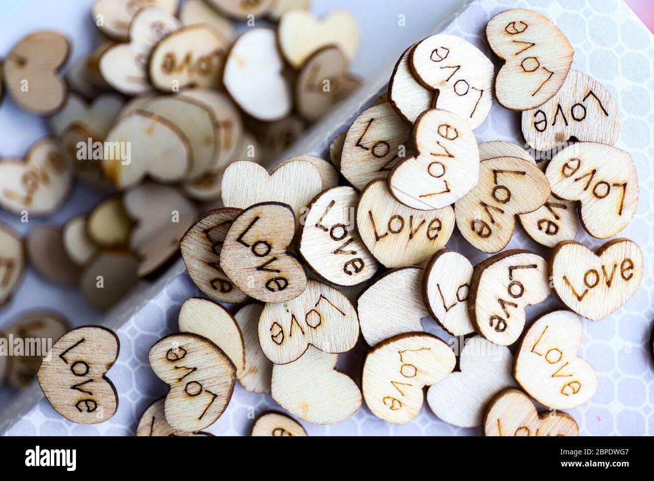 The Valentine holiday heart composition Stock Photo - Alamy