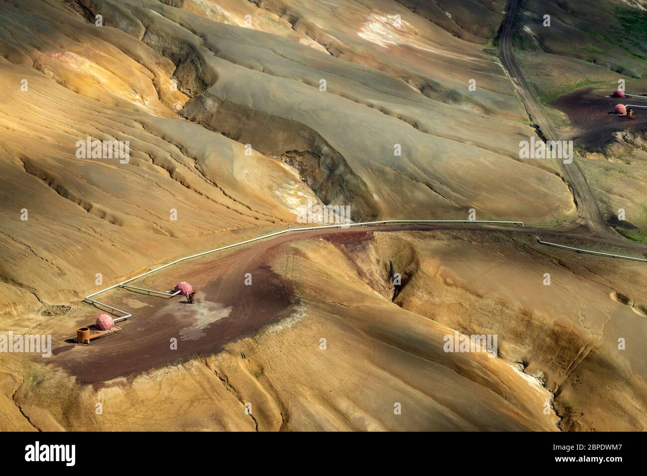 Geothermal power station in Iceland. Generation of ecologically clean ...