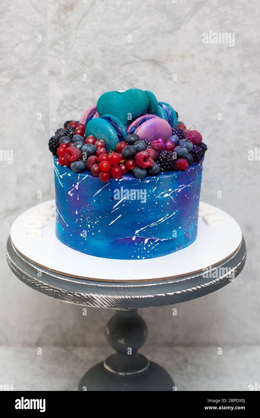 Blue Birthday Cake