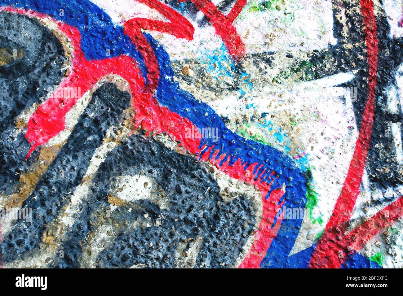 Closeup of colorful urban wall texture. Modern pattern for wallpaper ...