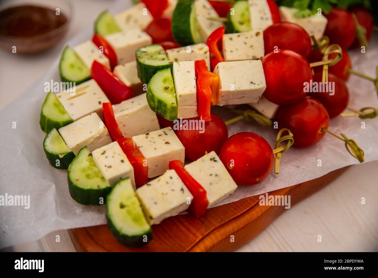 Catering a holiday business reception Stock Photo - Alamy