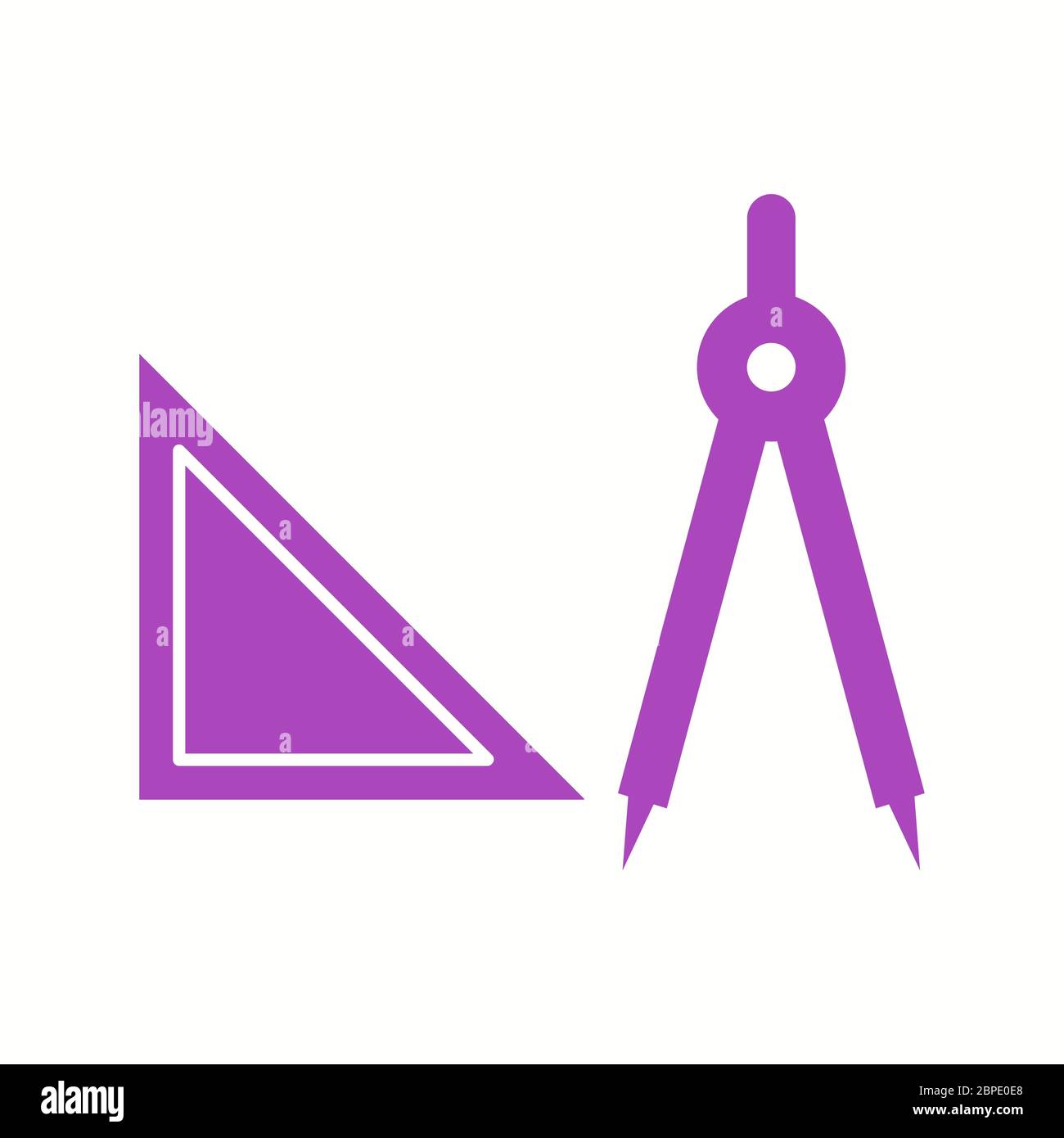 Beautiful Geometry Tools Glyph Vector Icon Stock Vector Image & Art - Alamy