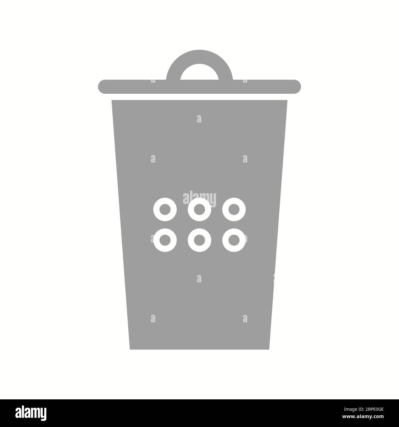 Beautiful Dust Bin Glyph Vector Icon Stock Vector Image & Art - Alamy