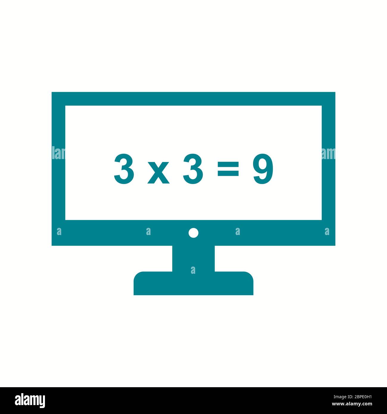 Math on screen Stock Vector Images - Alamy