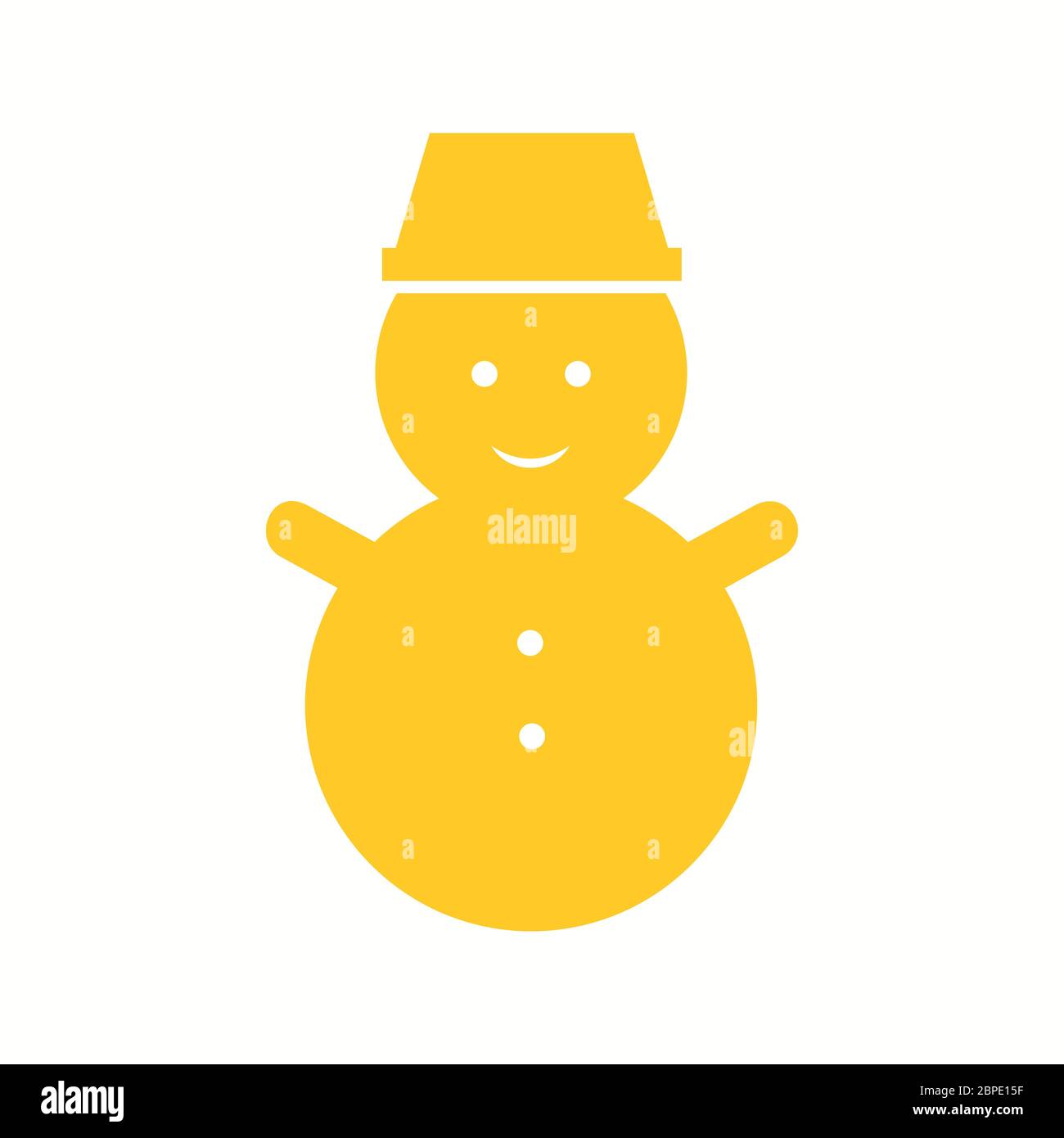 Beautiful Snowman Glyph Vector Icon Stock Vector Image & Art - Alamy