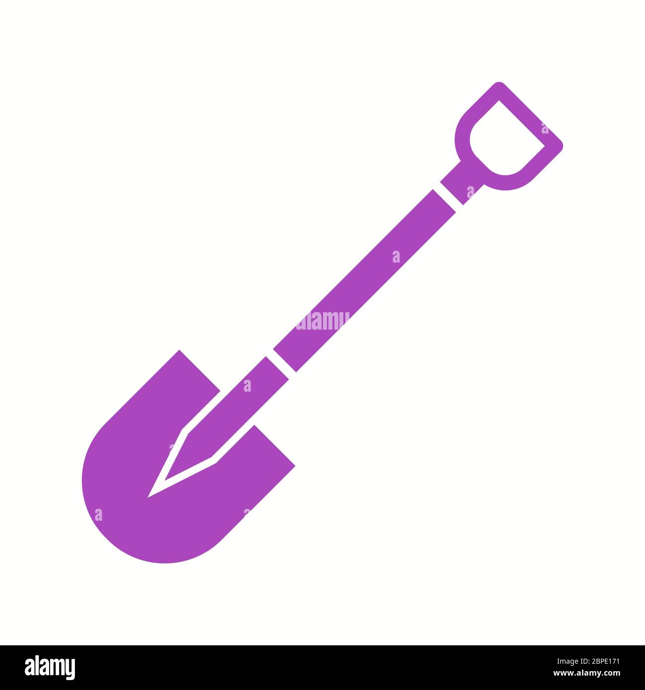 Beautiful Shovel Glyph Vector Icon Stock Vector Image & Art - Alamy