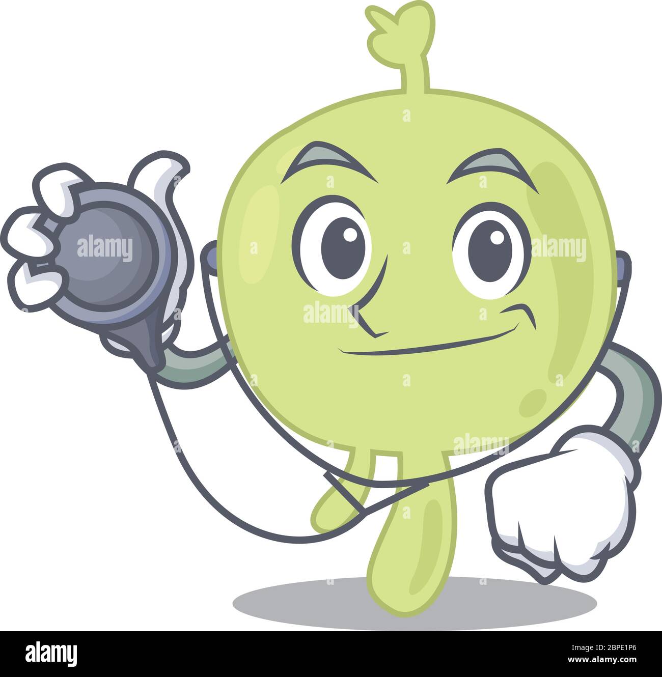 Smiley doctor cartoon character of lymph node with tools Stock Vector ...