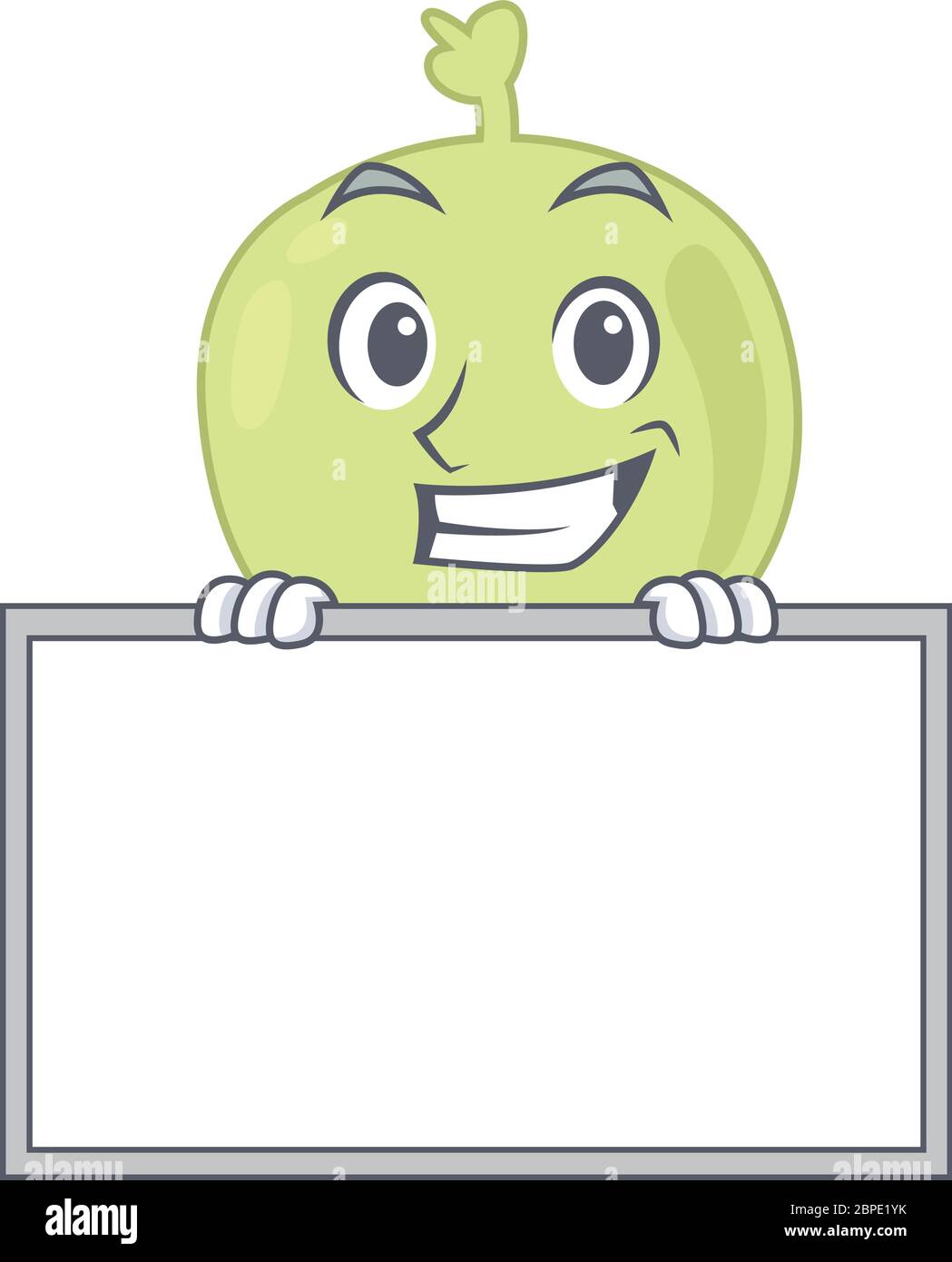 Lymph node cartoon design style standing behind a board Stock Vector ...