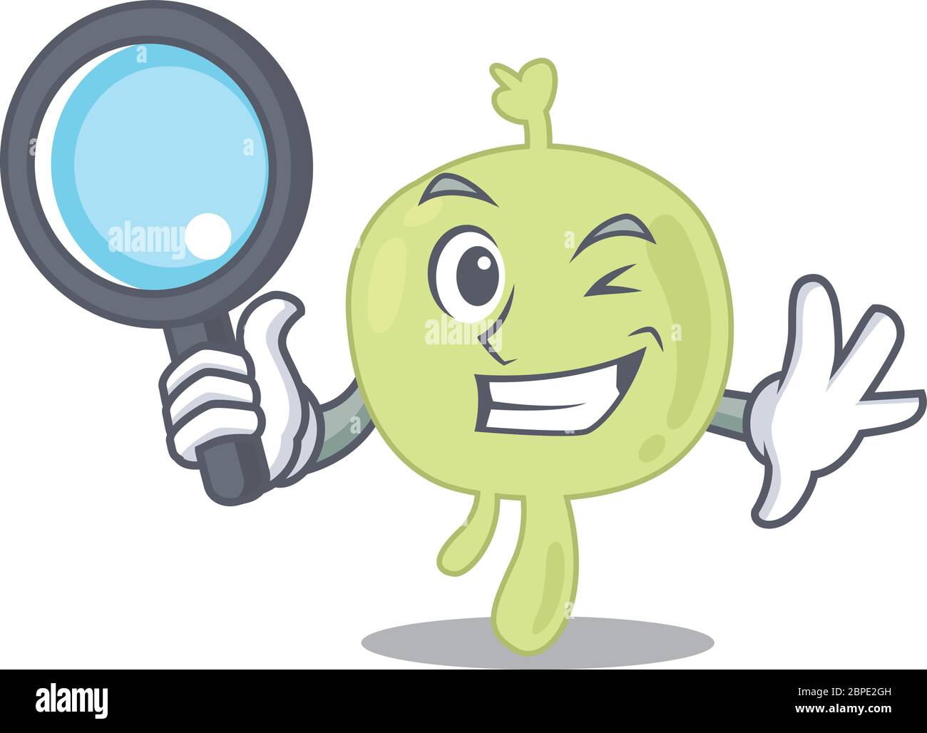 cartoon picture of lymph node Detective using tools Stock Vector Image ...