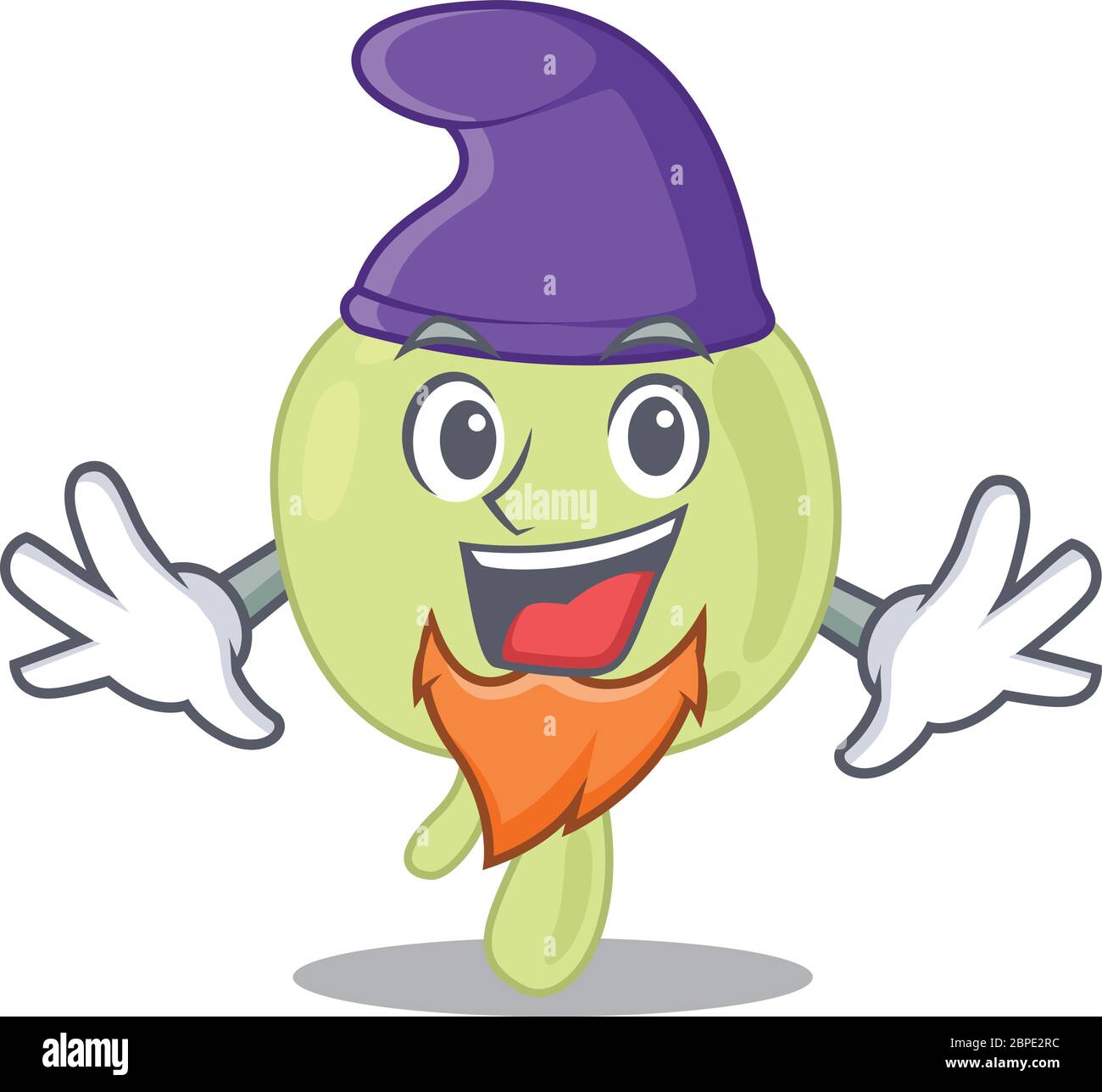 An adorable cartoon design of lymph node as an Elf fairytale character ...