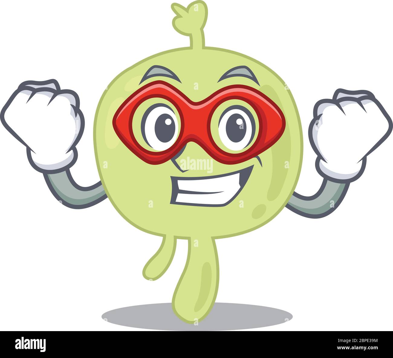 A cartoon drawing of lymph node in a Super hero character Stock Vector ...