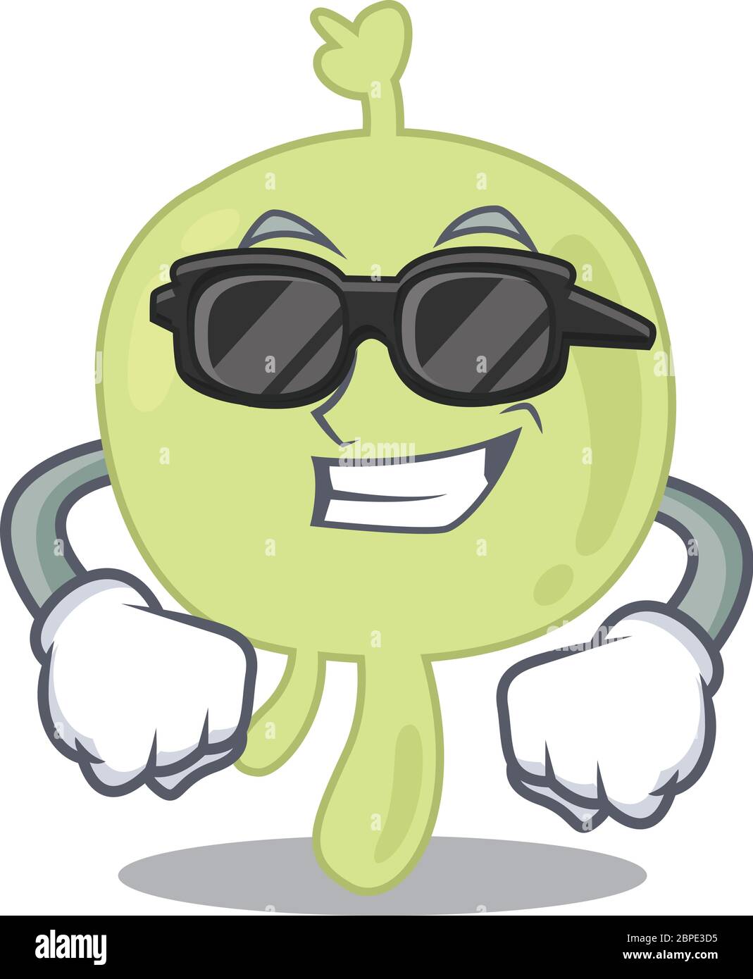 cartoon character of lymph node wearing classy black glasses Stock ...