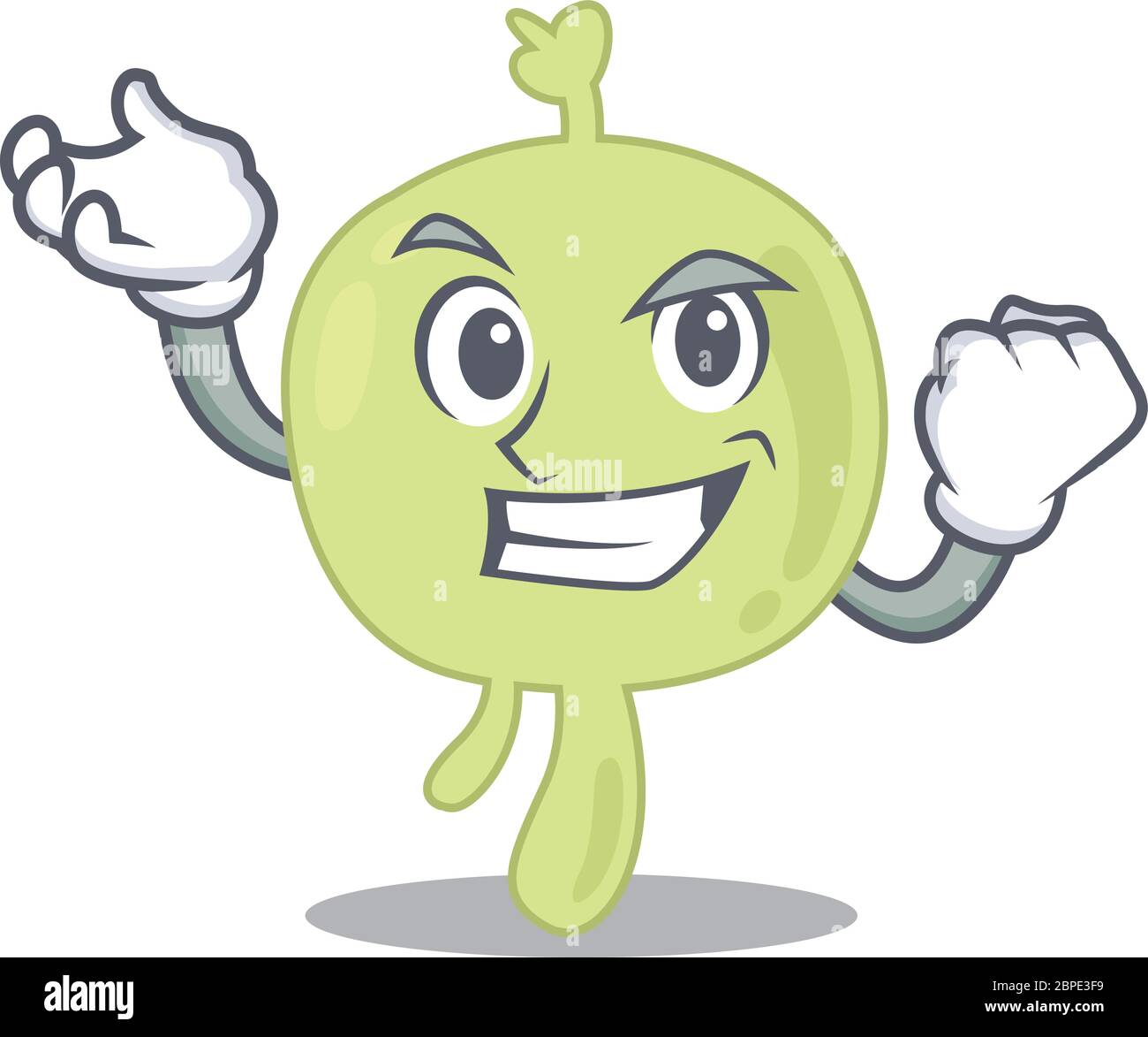 A funny cartoon design concept of lymph node with happy face Stock ...
