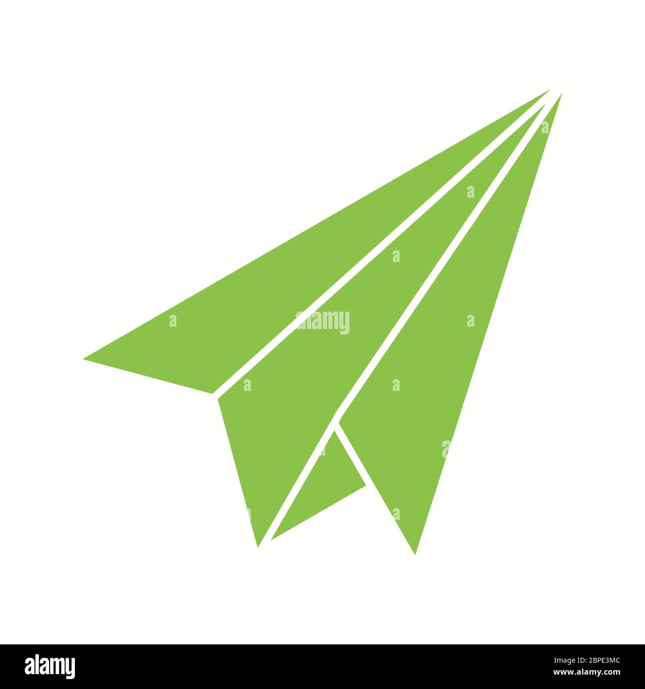 Beautiful Paper Airplane Glyph Vector Icon Stock Vector Image & Art - Alamy