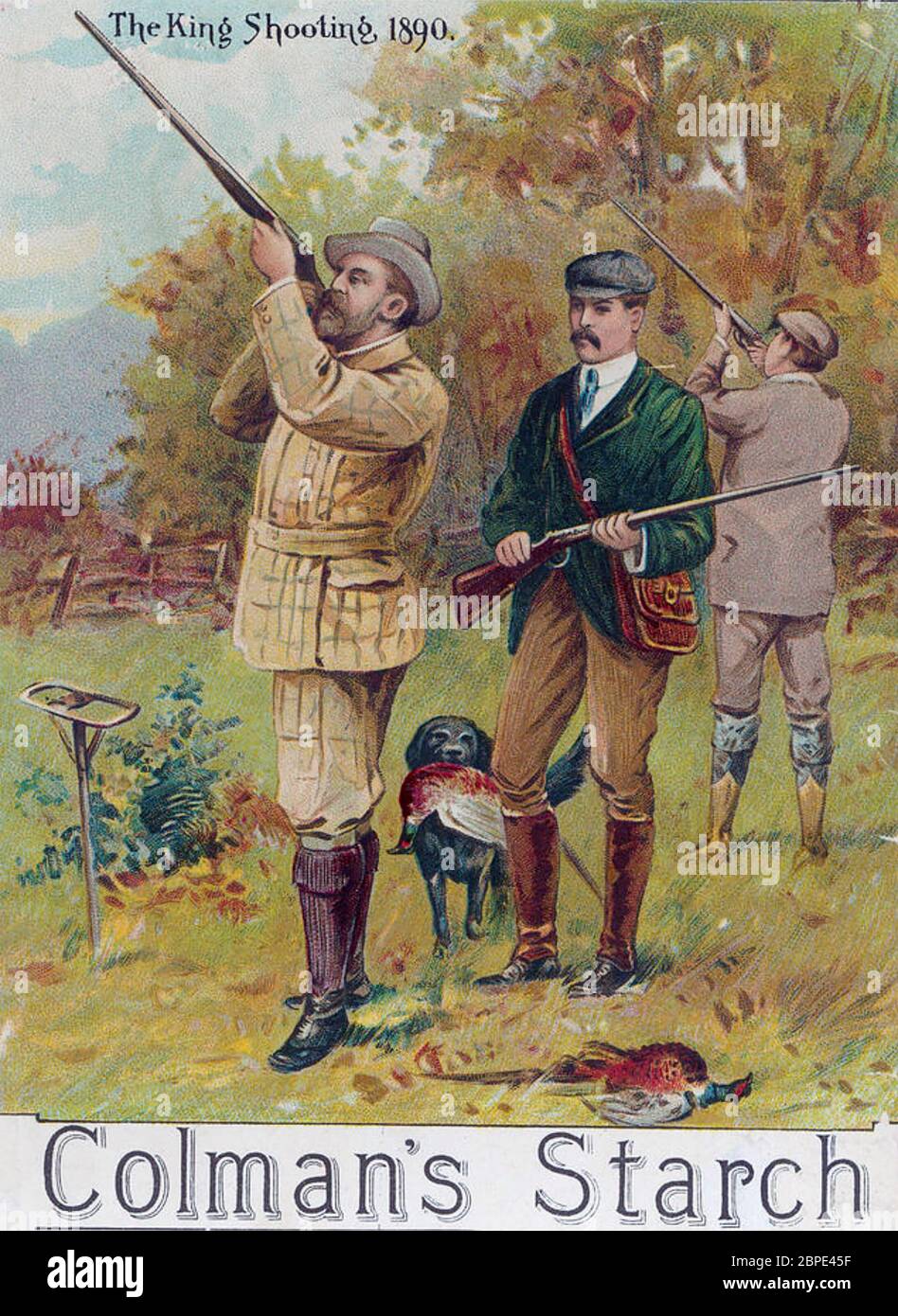 KING EDWARD VII (1841-1910) in an advert for Colman's Starch Stock ...