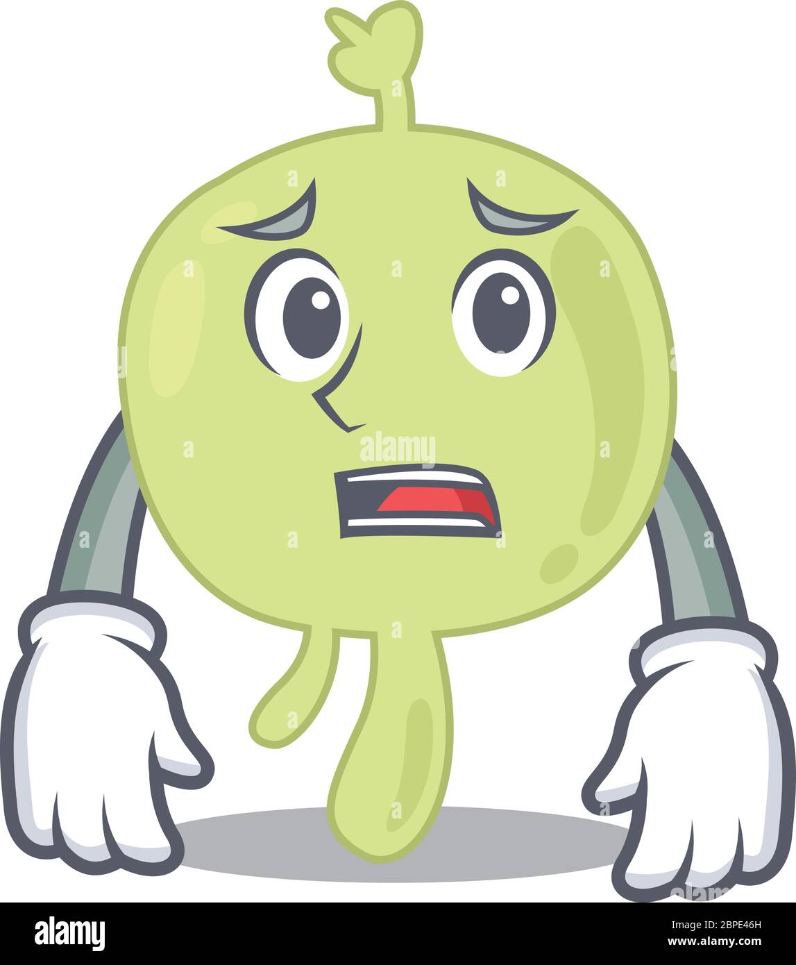 Cartoon design style of lymph node having worried face Stock Vector ...