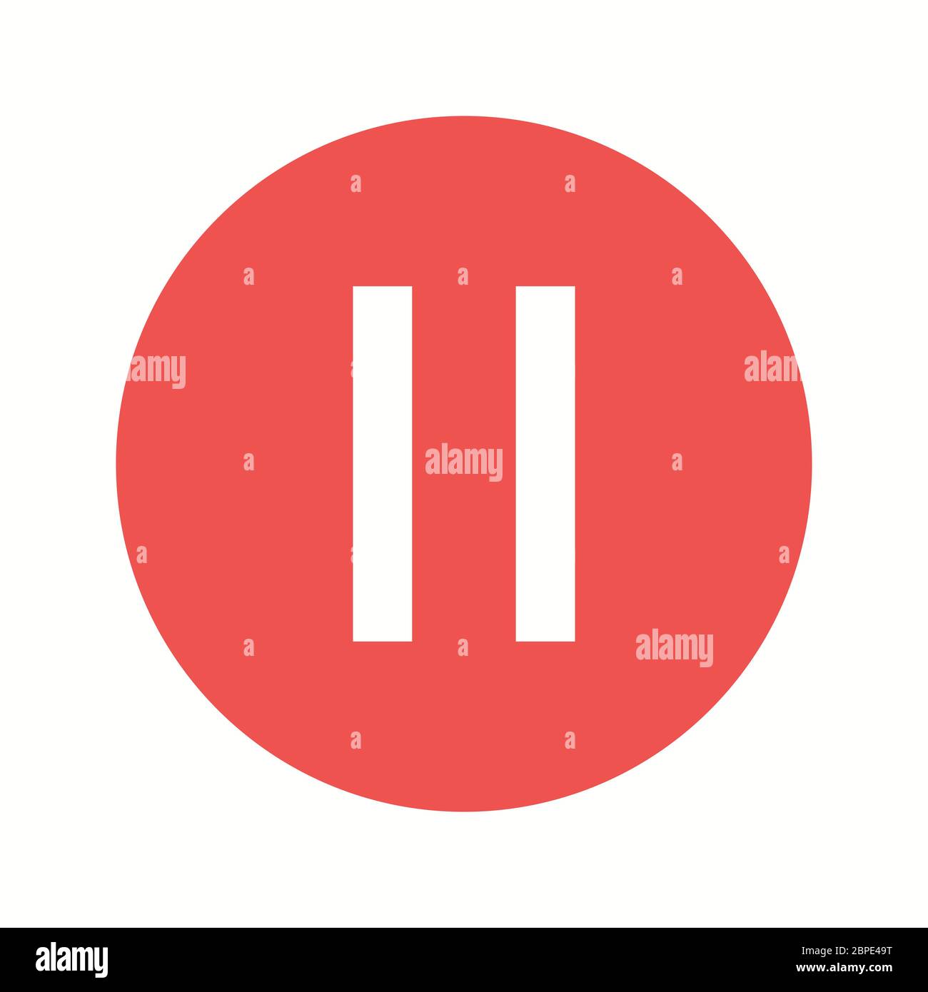 Beautiful Pause Button Glyph Vector Icon Stock Vector Image & Art - Alamy
