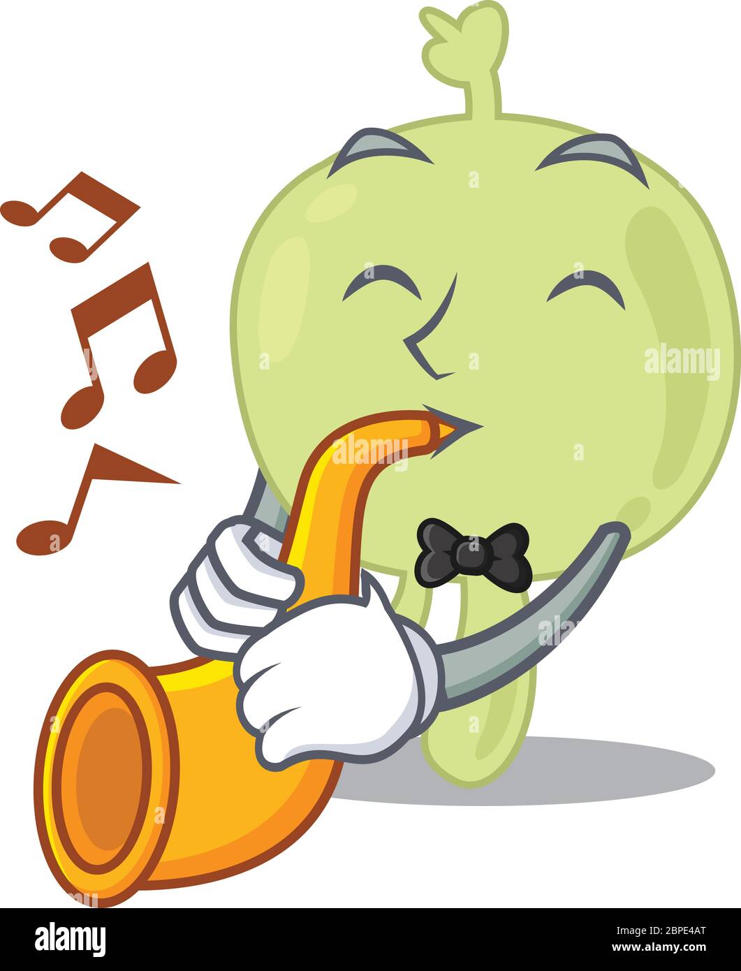 Lymph node musician of cartoon design playing a trumpet Stock Vector ...