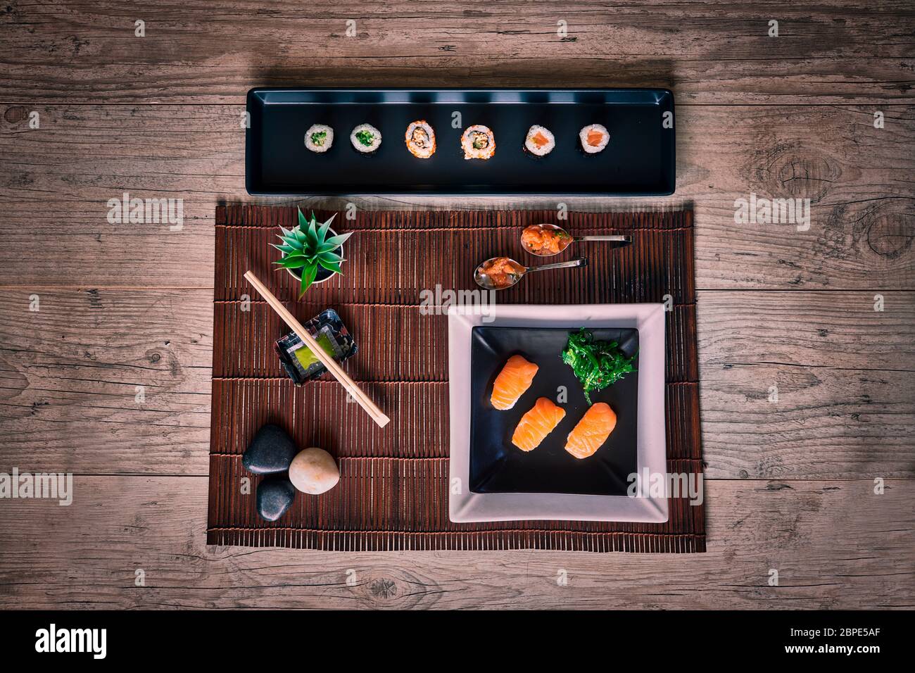 sushi asian japanese food Stock Photo - Alamy