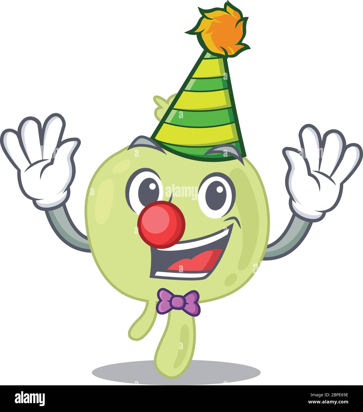 smiley clown lymph node cartoon character design concept Stock Vector ...