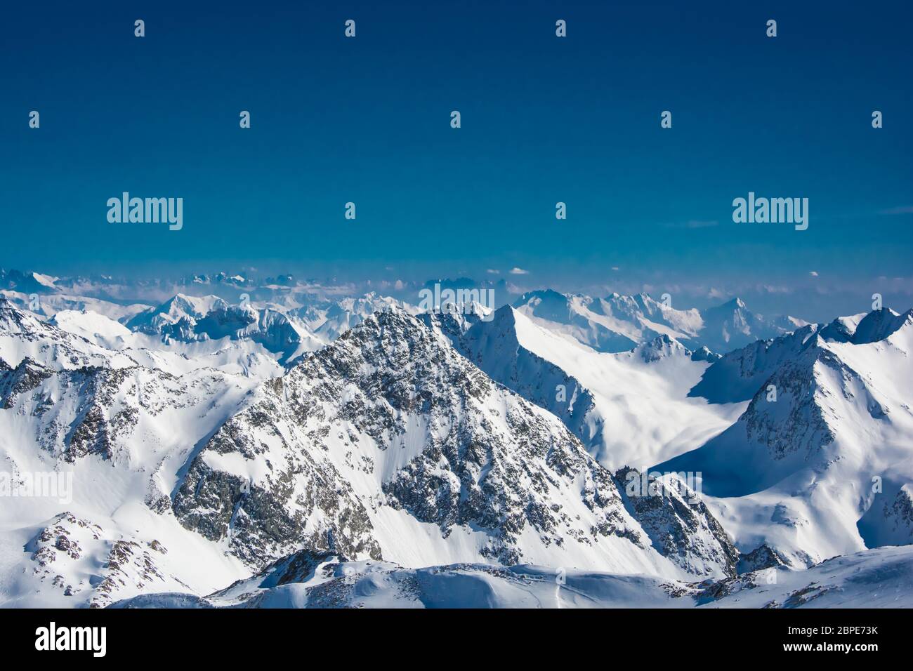 Ski resort of Neustift Stubai glacier Austria Stock Photo - Alamy