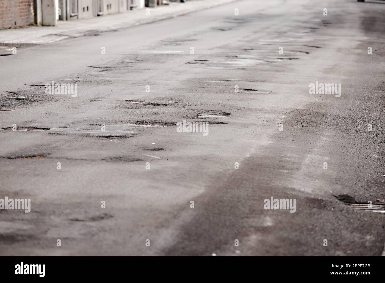 Asphalt road are falling down hi-res stock photography and images - Alamy