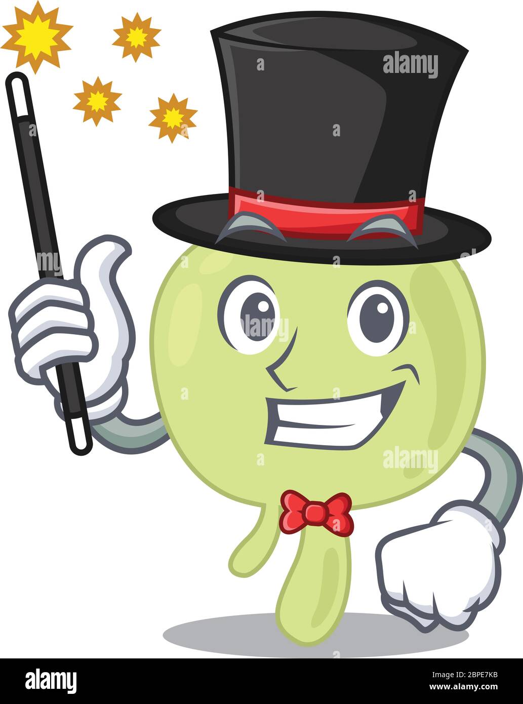 A gorgeous smart Magician of lymph node cartoon design style Stock ...