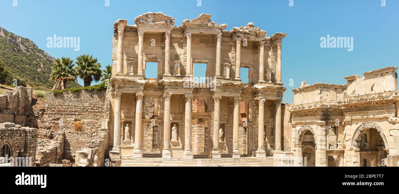 The ancient library of Ephesus in Turkey Stock Photo - Alamy